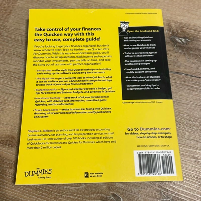 Quicken 2015 for Dummies by Stephen L. Nelson