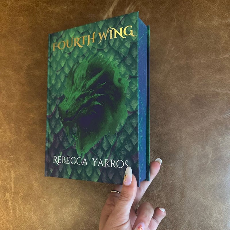 Fourth Wing special edition with sprayed edges signed by Rebecca yarros ...