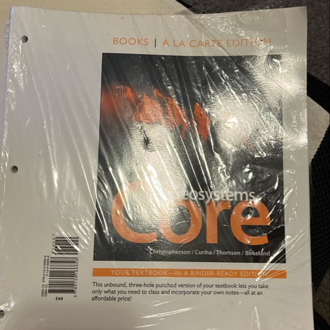 Geosystems Core, Books a la Carte Edition by Robert W. Christopherson ...