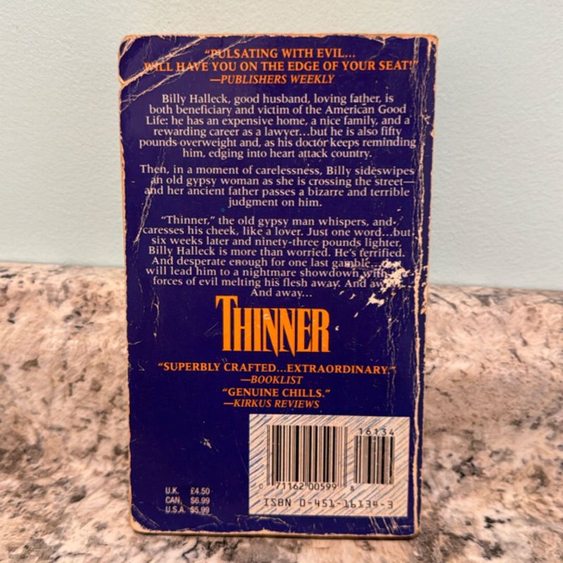 Thinner by Stephen King, Paperback | Pangobooks