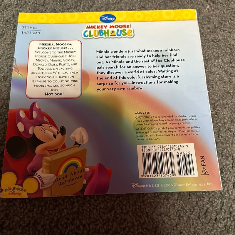 Mickey Mouse Clubhouse Minnie's Rainbow by Disney Books, Paperback ...