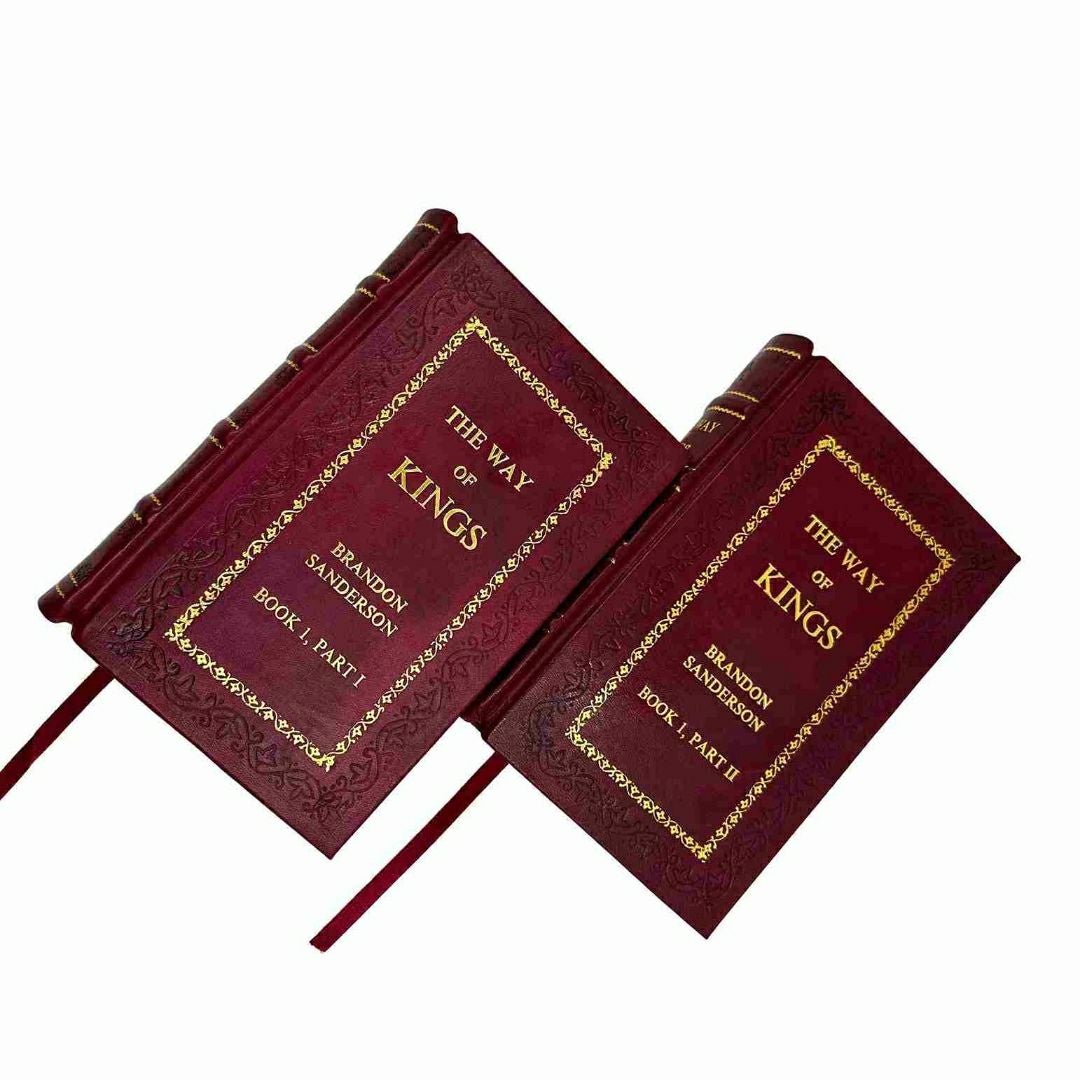 The Way of Kings by Brandon Sanderson Book 1 part 1 &2 Leather-Bound ...