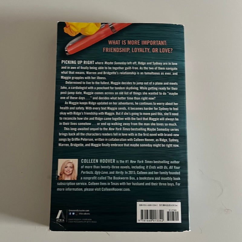 Maybe Now by Colleen Hoover, Paperback | Pangobooks