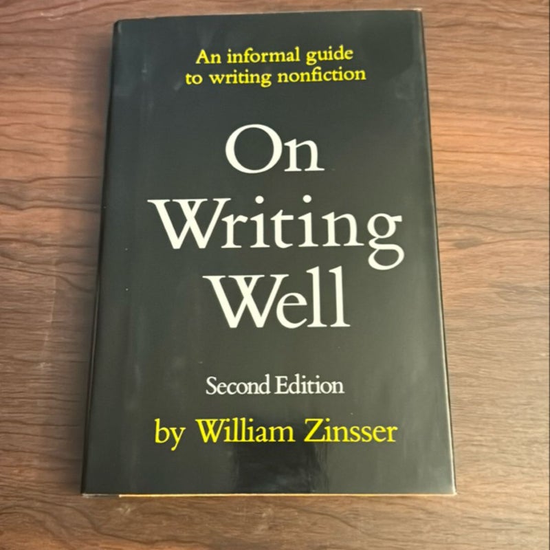 On Writing Well by William Zinsser, Hardcover | Pangobooks