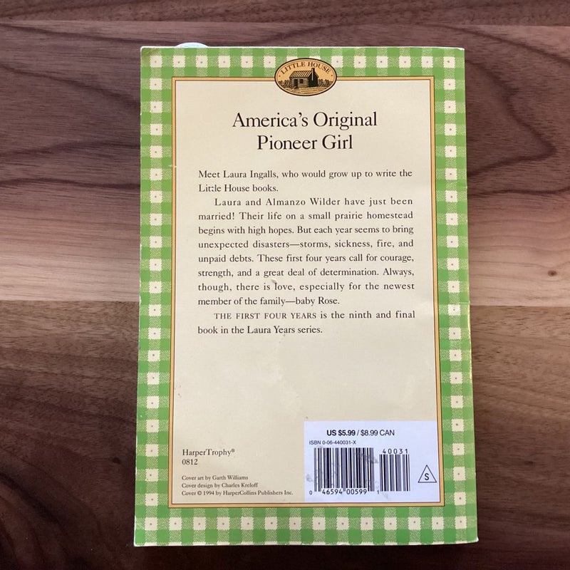 The First Four Years by Laura Ingalls Wilder, Paperback | Pangobooks