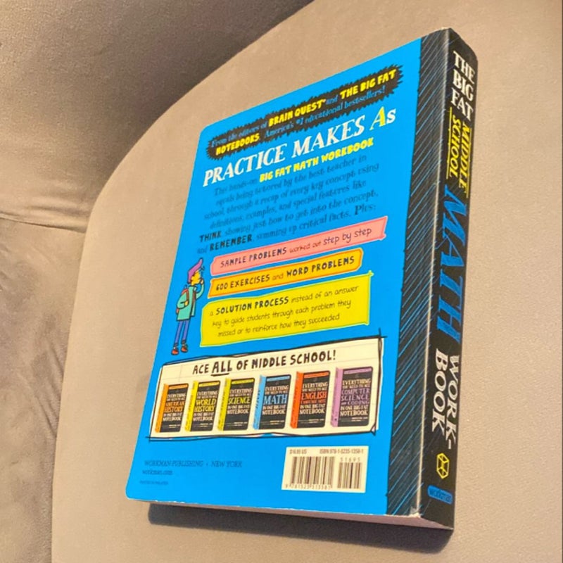The Big Fat Middle School Math Workbook by Workman Publishing