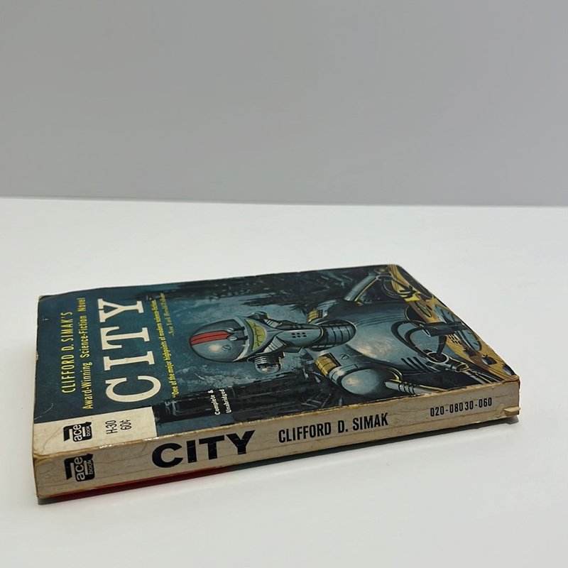 City (1952 Vintage Ace Books H-30) by Clifford D. Simak, Paperback ...