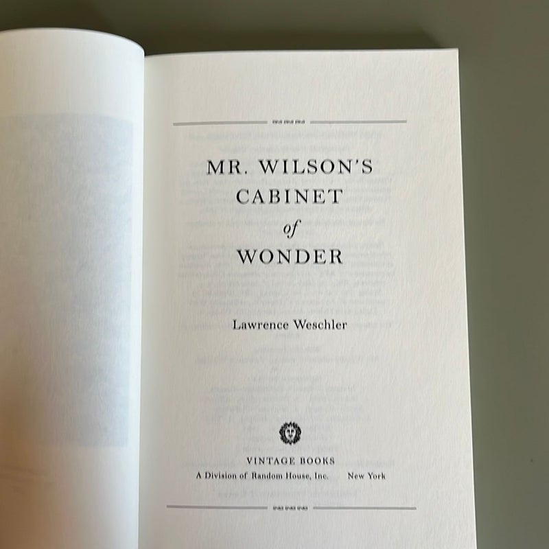 Mr. Wilson's Cabinet of Wonder by Lawrence Weschler, Paperback | Pangobooks