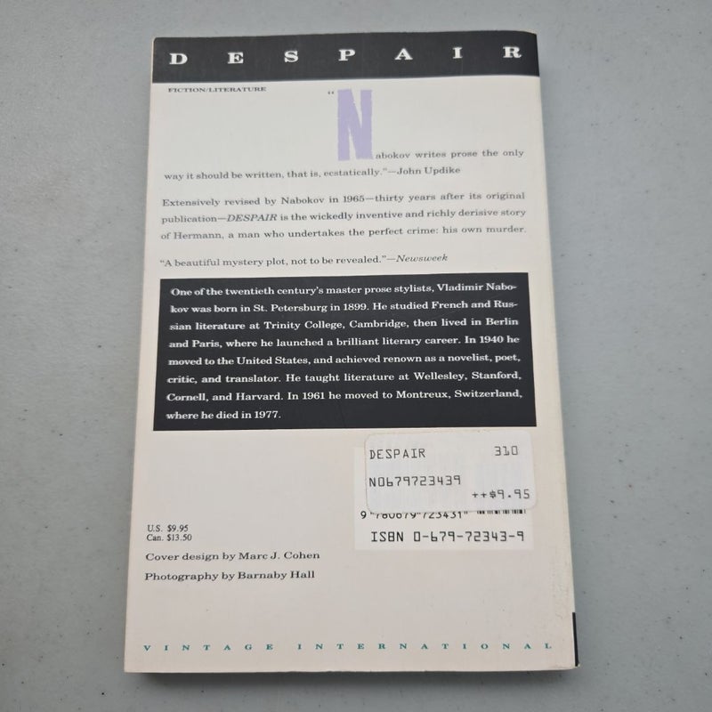 Despair by Vladimir Nabokov, Paperback | Pangobooks