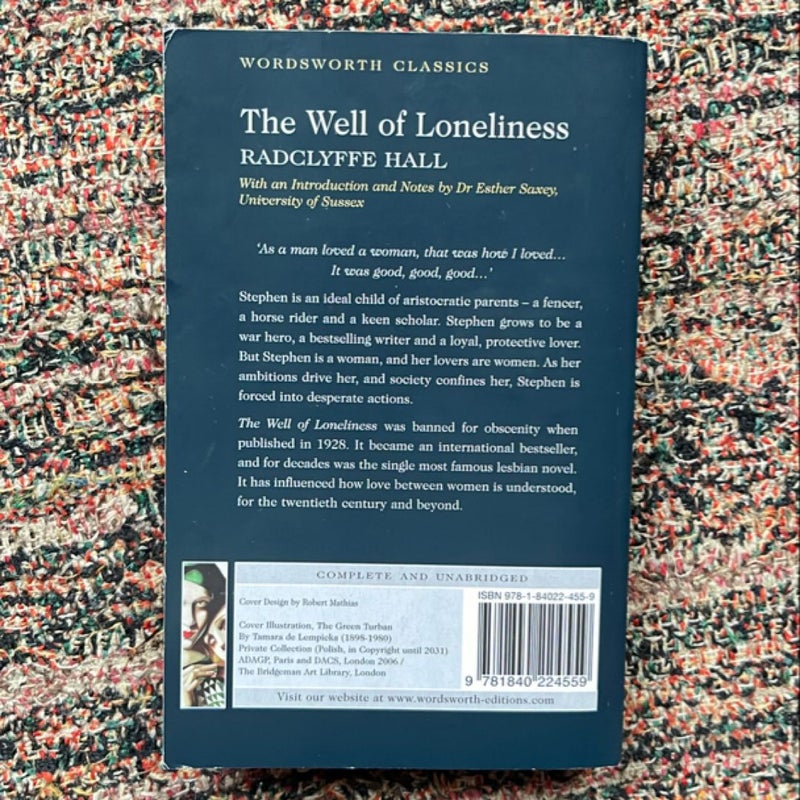 The Well of Loneliness by Radclyffe Hall