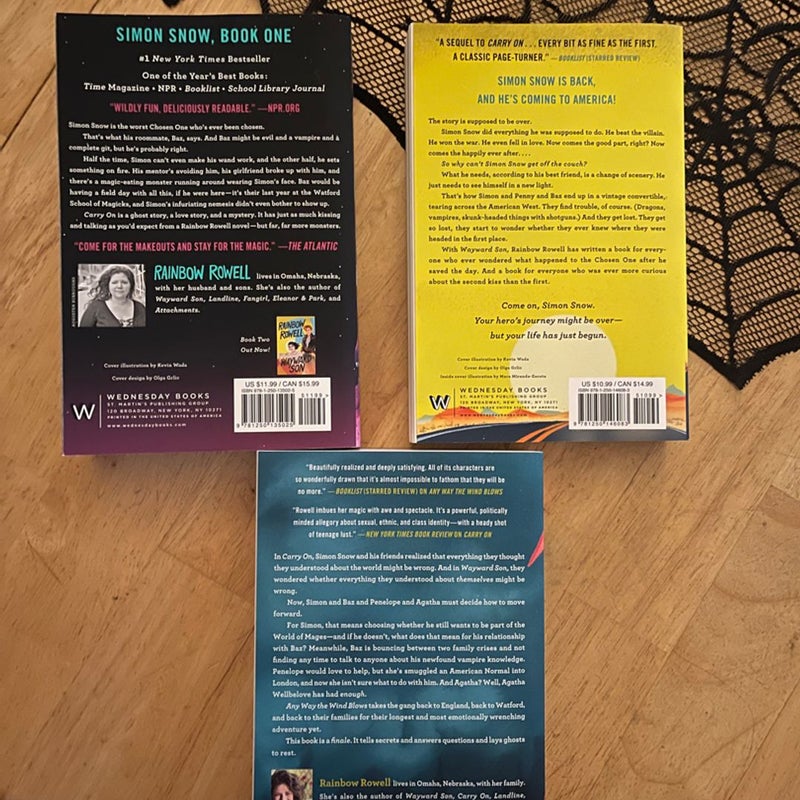 Simon Snow Trilogy by Rainbow Rowell, Paperback | Pangobooks