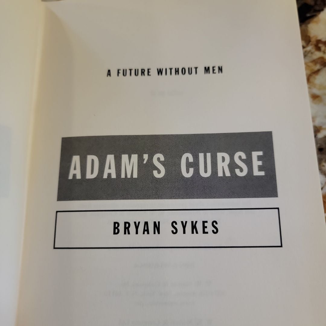 Adams Curse by Bryan Sykes