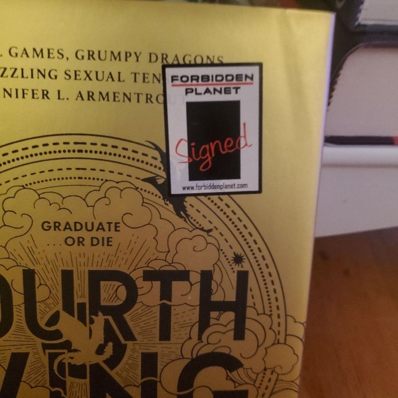 Fourth Wing Signed by Rebecca Yarros , Hardcover | Pangobooks