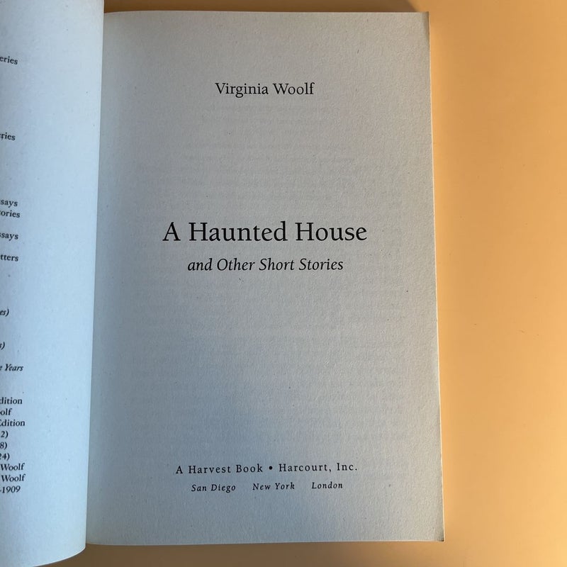 A Haunted House and Other Short Stories by Virginia Woolf, Paperback ...