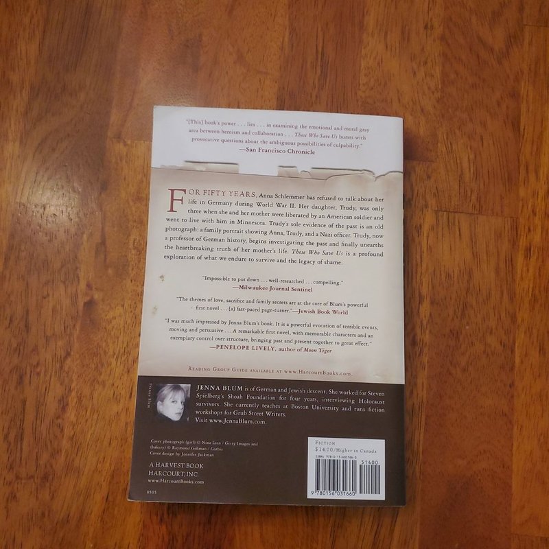 Those Who Save Us by Jenna Blum