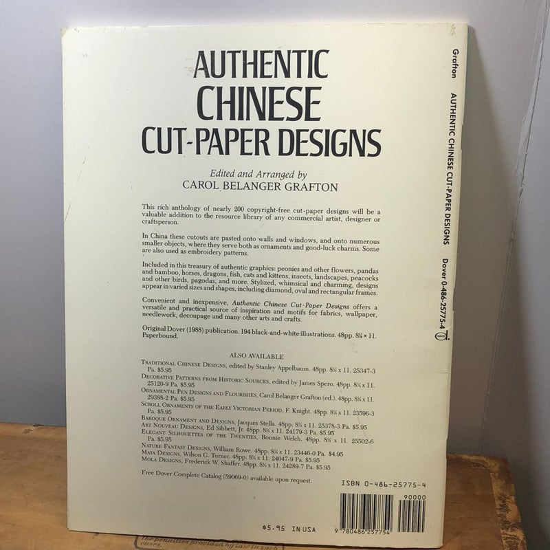 Authentic Chinese Cut-Paper Designs by Carol Belanger Grafton ...