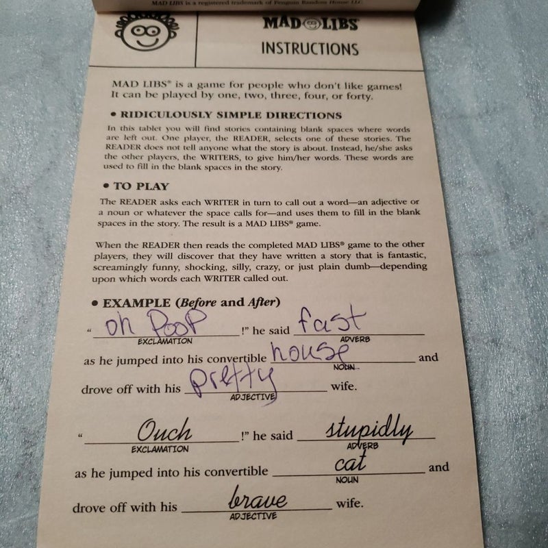 Diary of a Wimpy Kid Mad Libs by Mad Libs