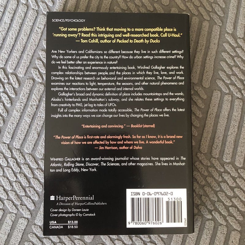 The Power of Place by Winifred Gallagher