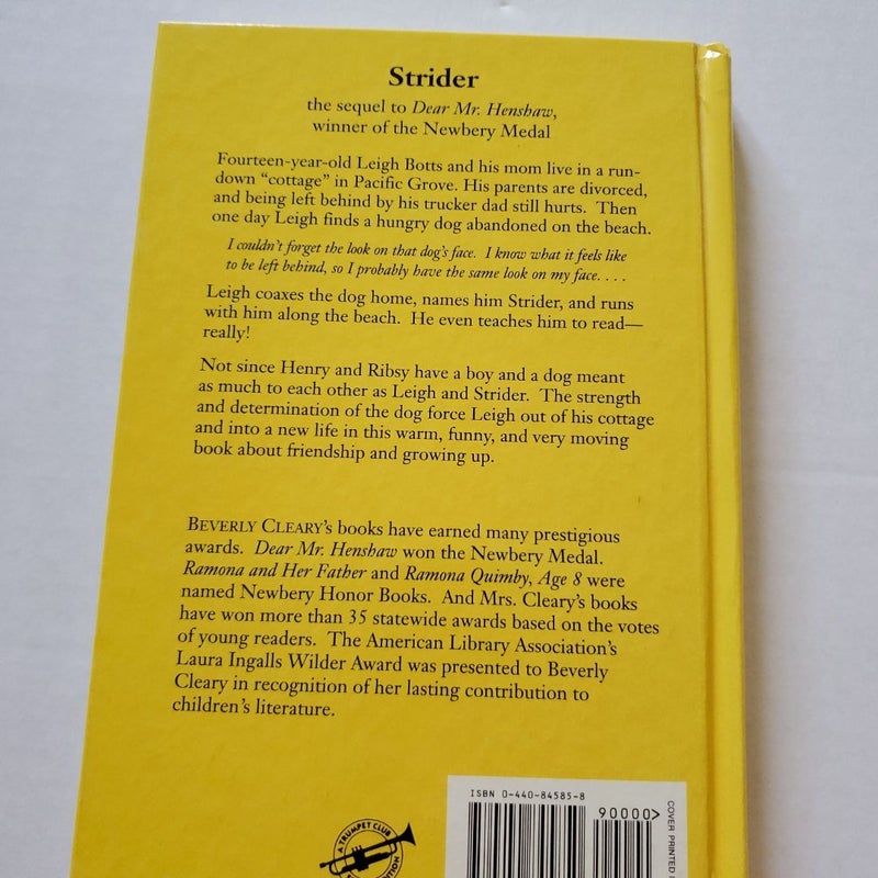 Strider by Beverly Cleary, Hardcover | Pangobooks