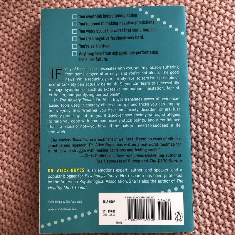 The Anxiety Toolkit by Alice Boyes