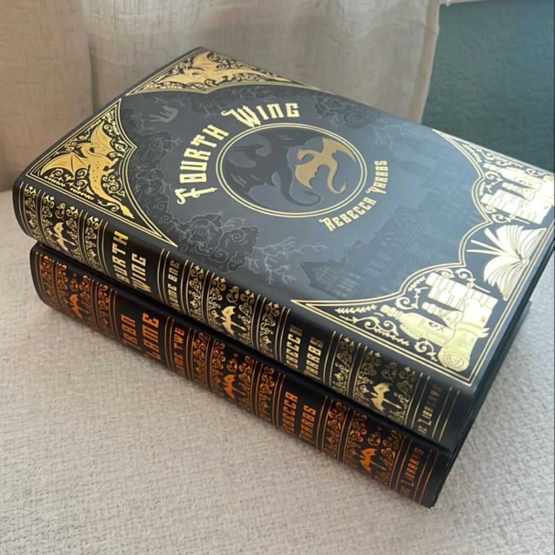 Fourth Wing & Iron Flame LILAC LIBRARY SPECIAL EDITION by Rebecca ...