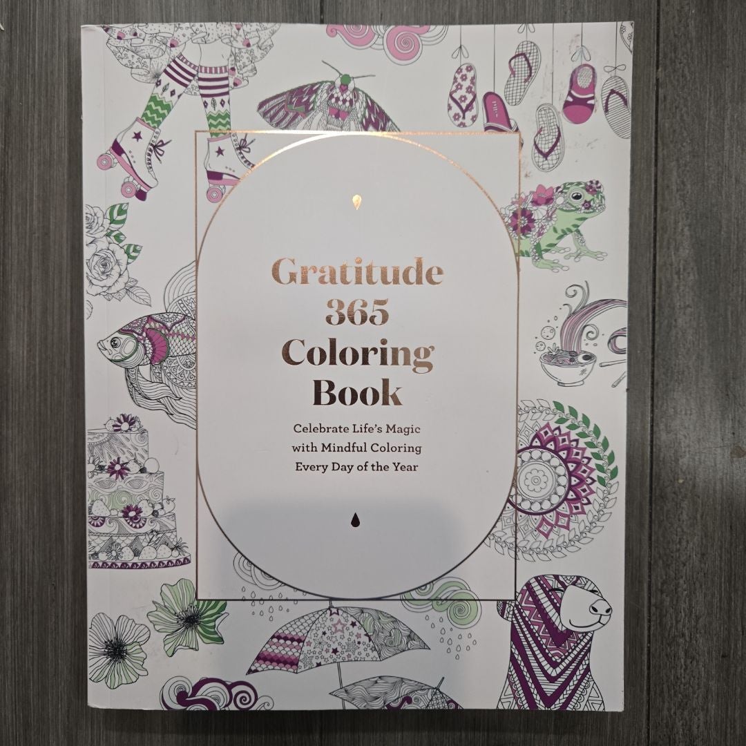 Gratitude 365 Colouring in Book by Honey Pty Ltd