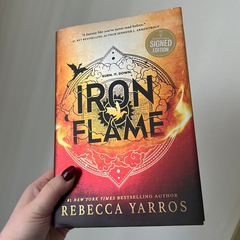 Iron Flame (first edition, sprayed edges, SIGNED) by Rebecca Yarros ...