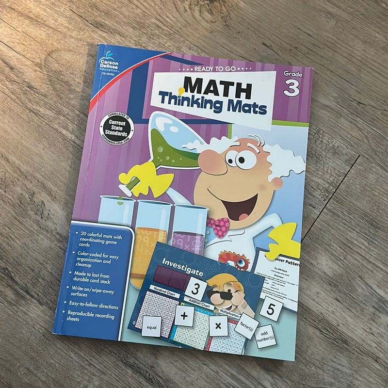 Math Thinking Mats, Grade 3 by Carson-Dellosa Publishing