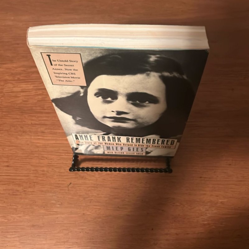 Anne Frank Remembered by Miep Gies; Alison Leslie Gold, Paperback ...