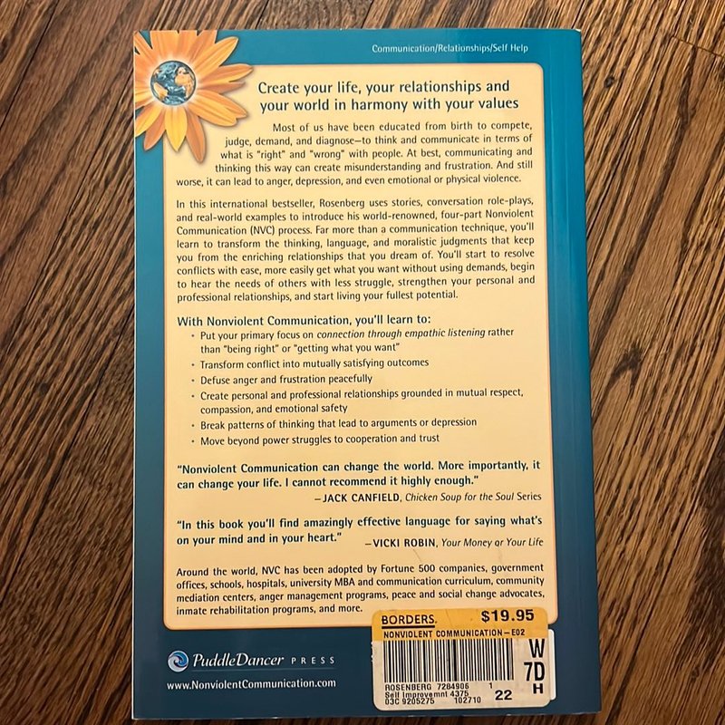 Nonviolent Communication by Marshall B. Rosenberg, PH.D., Paperback ...