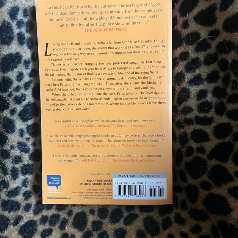 Songbirds by Christy Lefteri, Paperback | Pangobooks