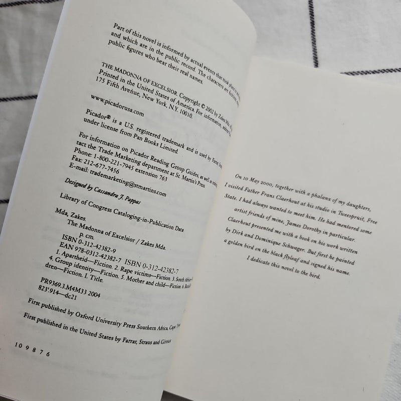 The Madonna of Excelsior by Zakes Mda