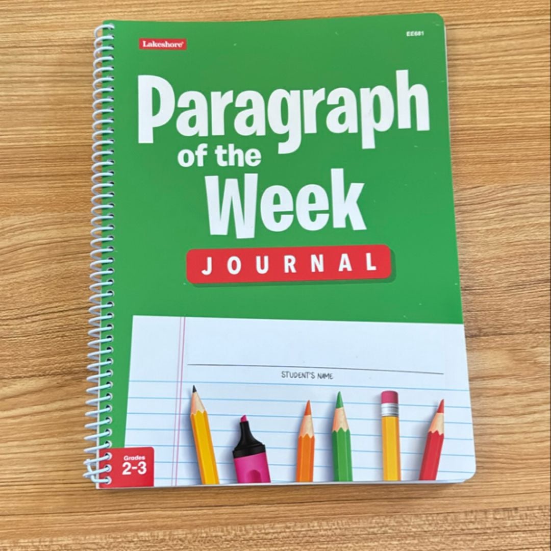 Paragraph Of The Week Journal for Grades 2-3 by Lakeshore, Paperback ...