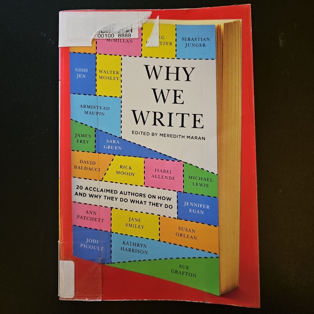 Why We Write by Meredith Maran