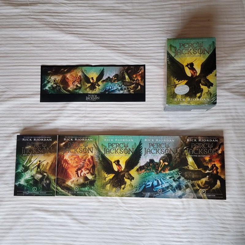 Percy Jackson and the Olympians 5 Book Paperback Boxed Set (new Covers ...