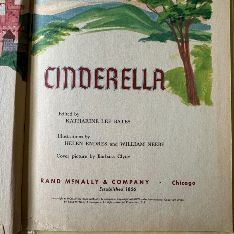 VINTAGE Cinderella by Katharine Lee Bates; Helen Endres & William Neebe ...