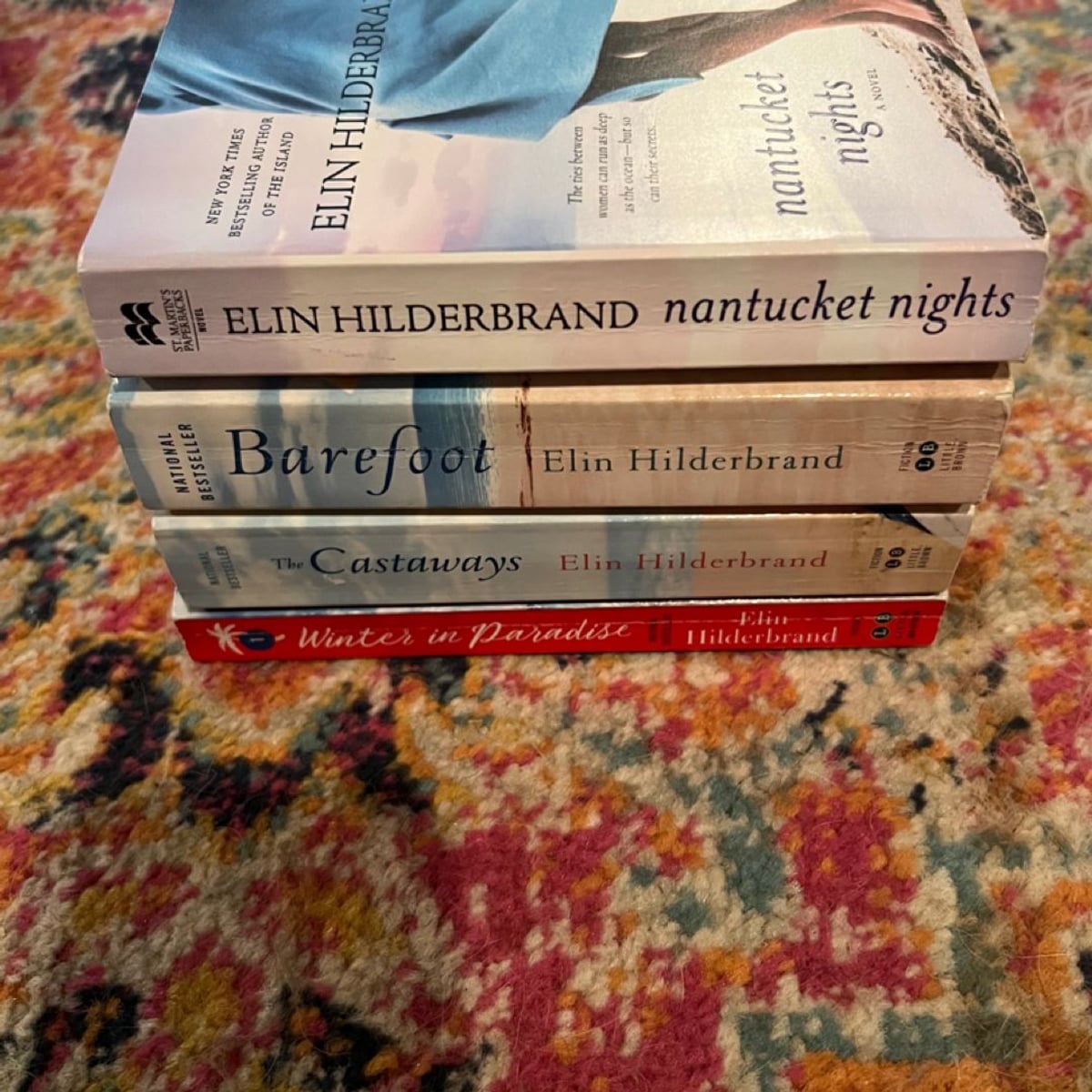 Elin Hilderbrand Lot 4 PB Books Nantucket Nights, Castaways, Barefoot ...
