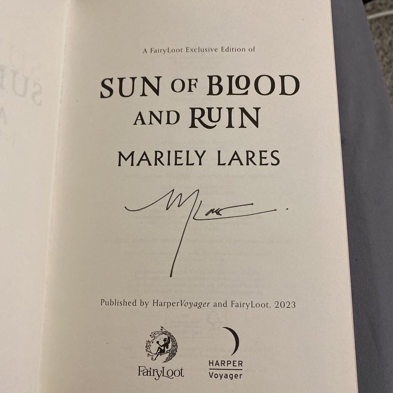 Fairyloot Sun of Blood and Ruin by Mariely Lares, Hardcover | Pangobooks