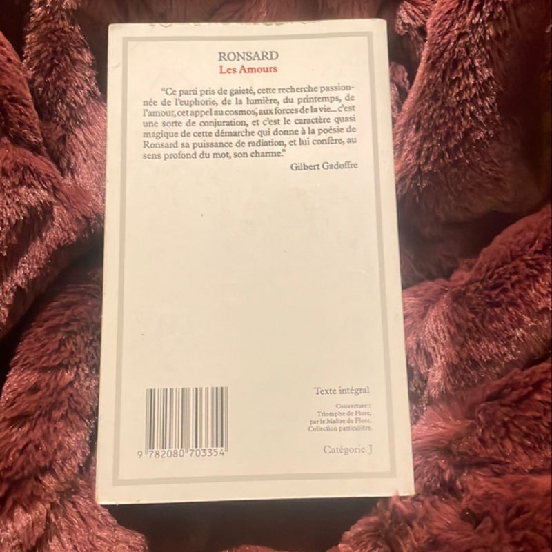 Les Amours (Notes and Glossary) by Pierre de Ronsard, Paperback ...