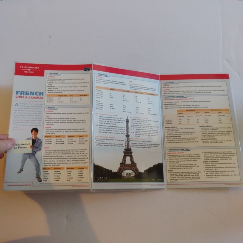 French Grammar Chart by PERMACHARTS