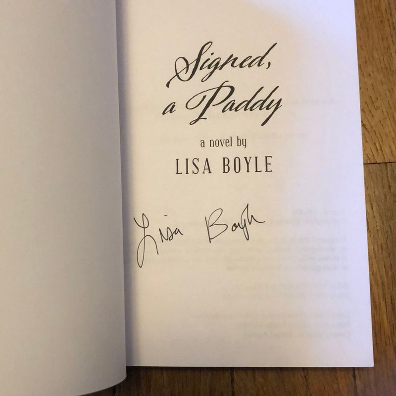 Signed, a Paddy by Lisa Boyle