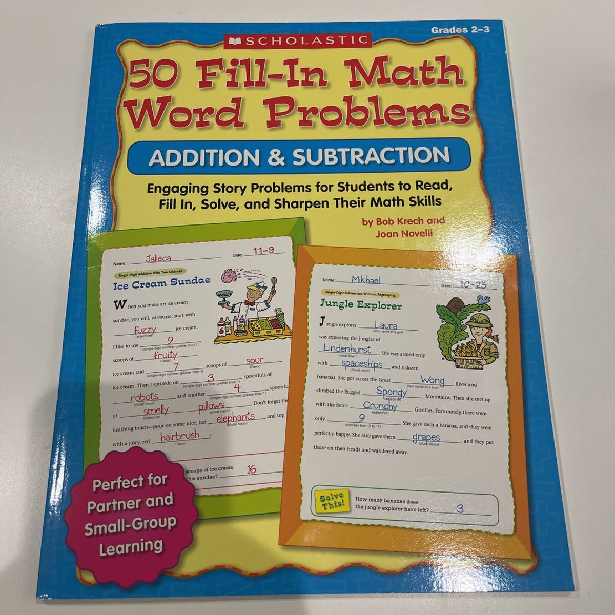 50 Fill-In Math Word Problems: Addition and Subtraction by Bob Krech ...