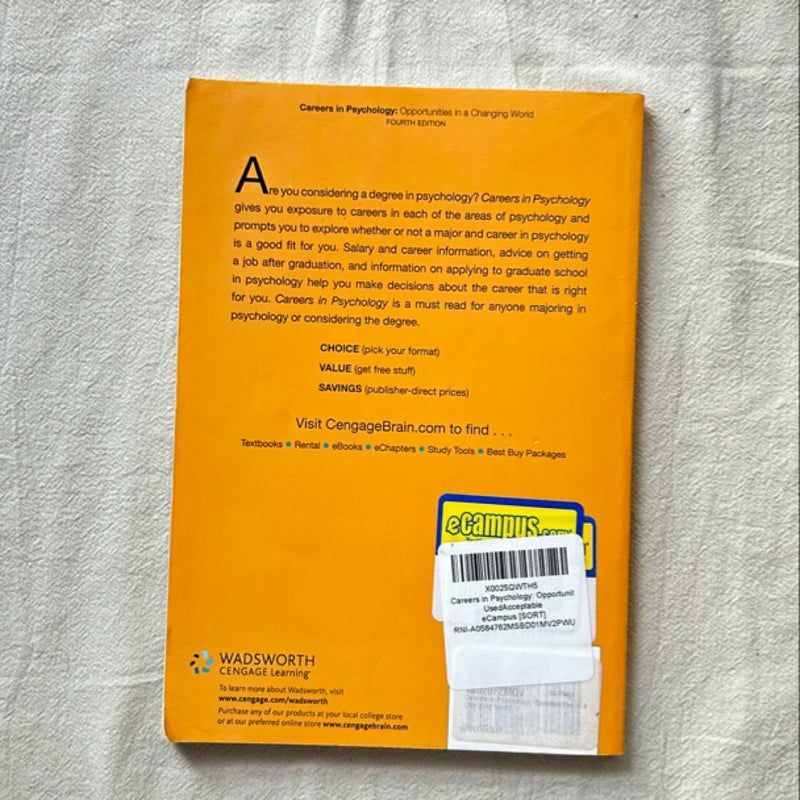 Careers in Psychology: Opportunities in a Changing World by Tara L. Kuther, Robert D. Morgan ...