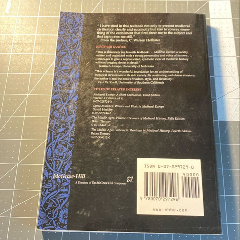 Medieval Europe by Judith Bennett, C. Warren Hollister