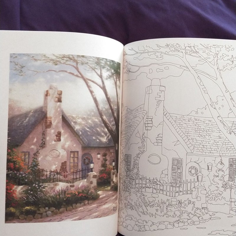 Posh Adult Coloring Book: Thomas Kinkade Designs for Inspiration and ...