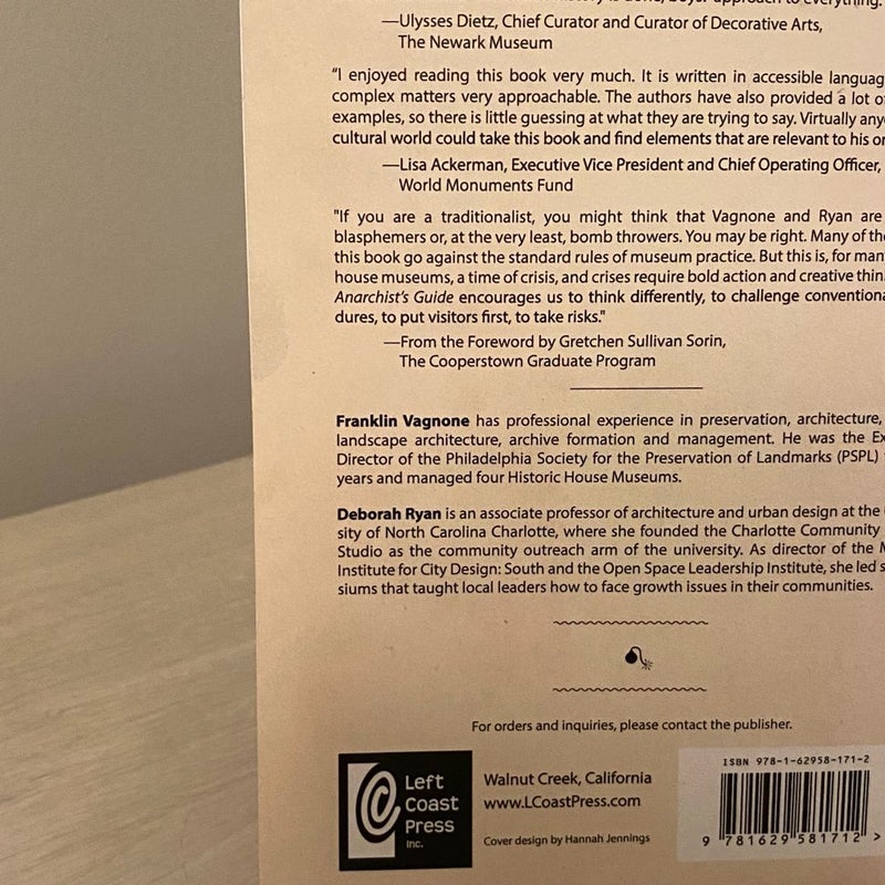 Anarchist’s Guide to Historic House Museums by Franklin D Vagnone ...