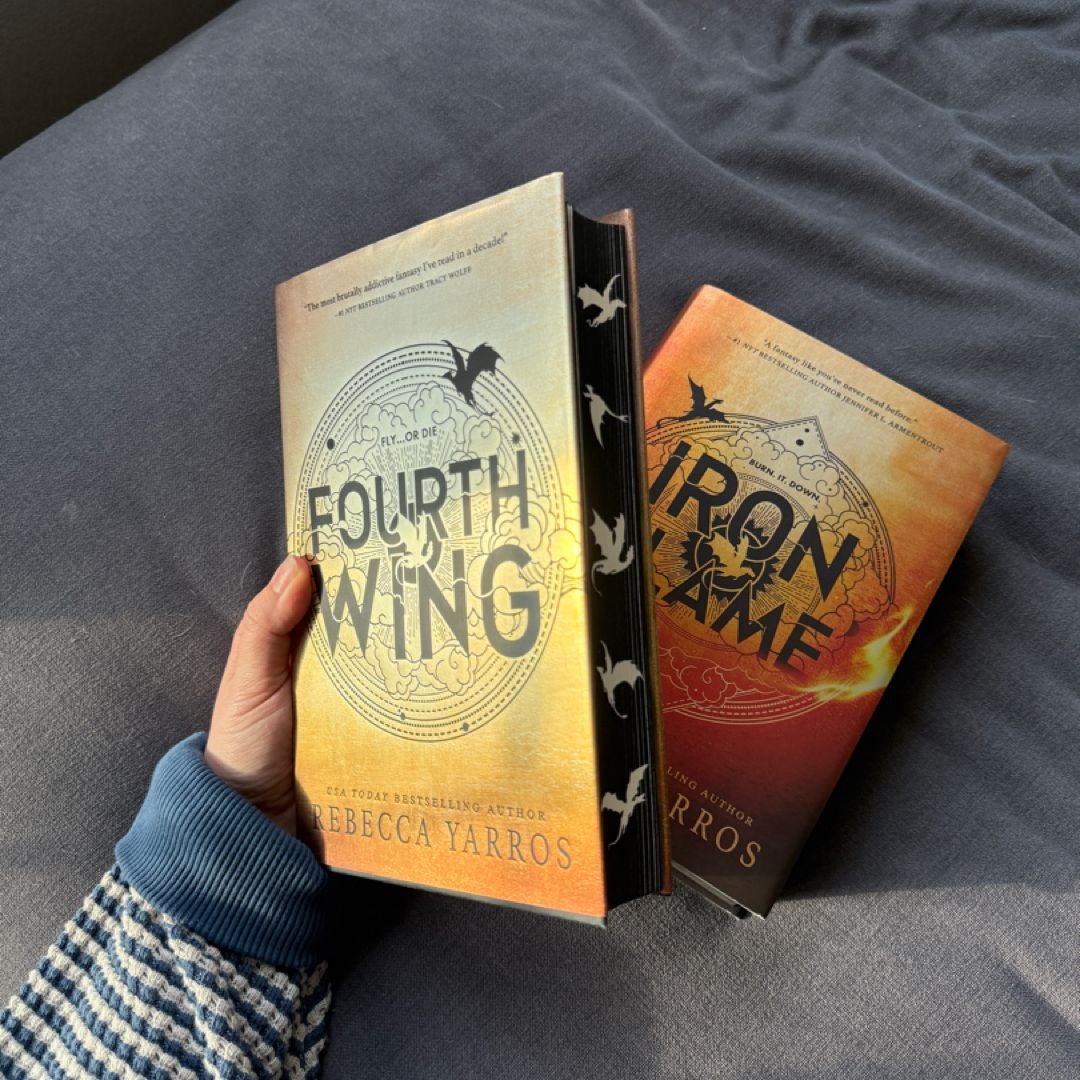 Fourth Wing and Iron Flame - First Editions by Rebecca Yarros ...