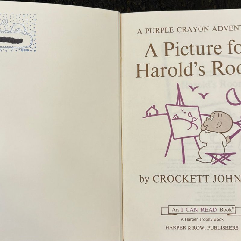 A Picture for Harold’s Room by Crockett Johnson (Illustrator ...