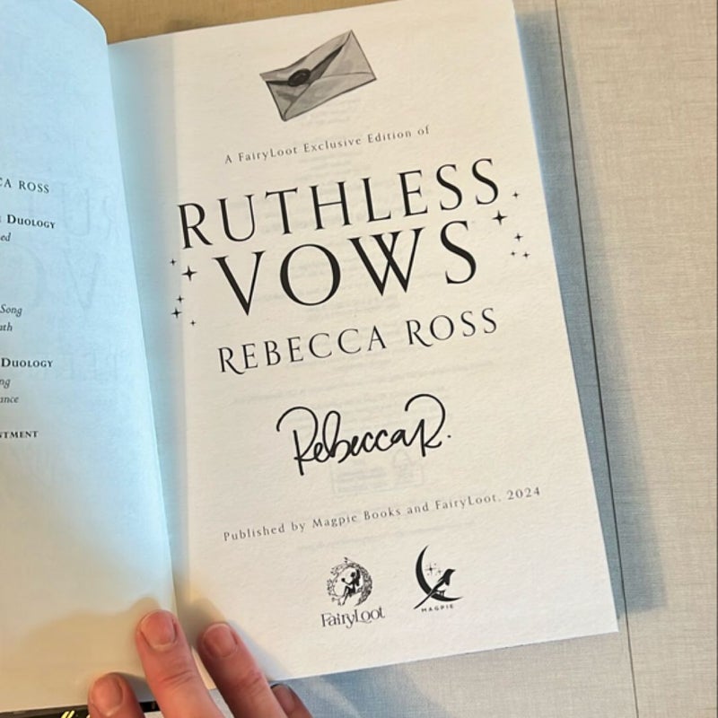 Ruthless Vows by Rebecca Ross, Hardcover | Pangobooks