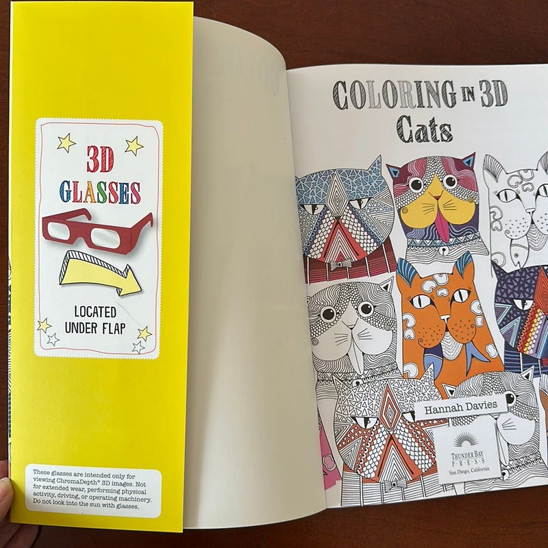 Coloring in 3D Cats by Hannah Davies, Emma Segal